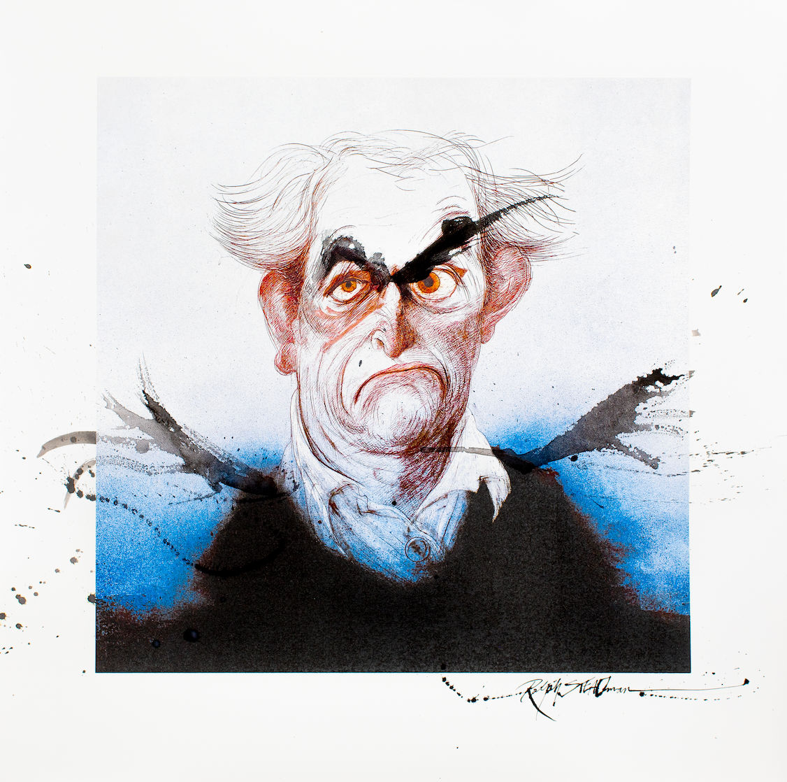 Self-Portrait Print - Wings – Ralph Steadman Art