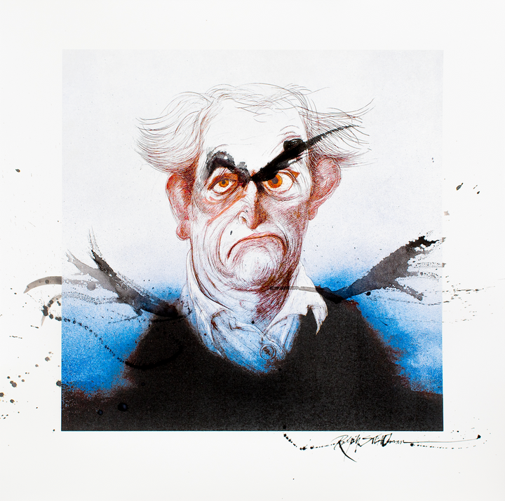 Self-Portrait Print - Wings – Ralph Steadman Art